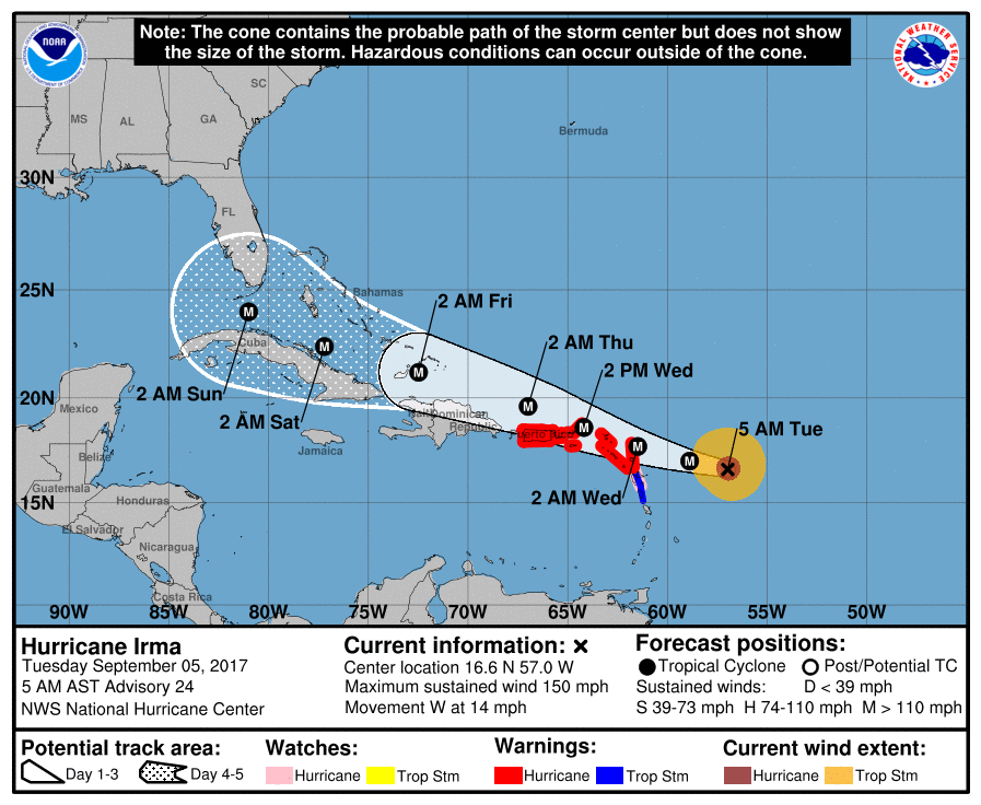 Treasure Coast in Hurricane Irma's cone - Treasure Coast