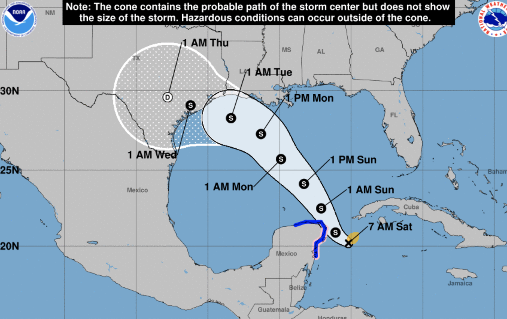 Tropical Storm Marco forms in northwestern Caribbean; TS Laura to avoid ...