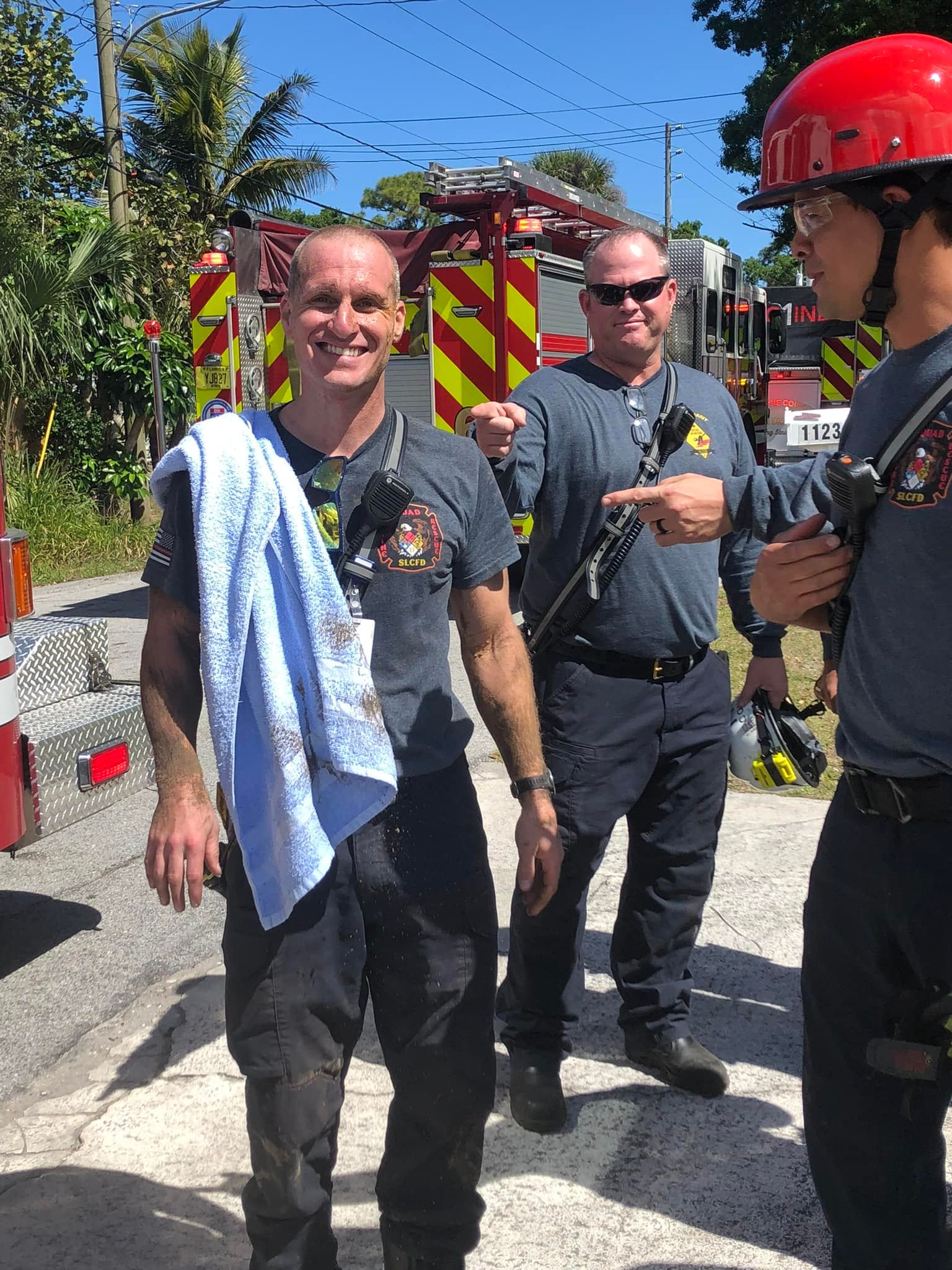 St Lucie Fire saves man trapped in trench